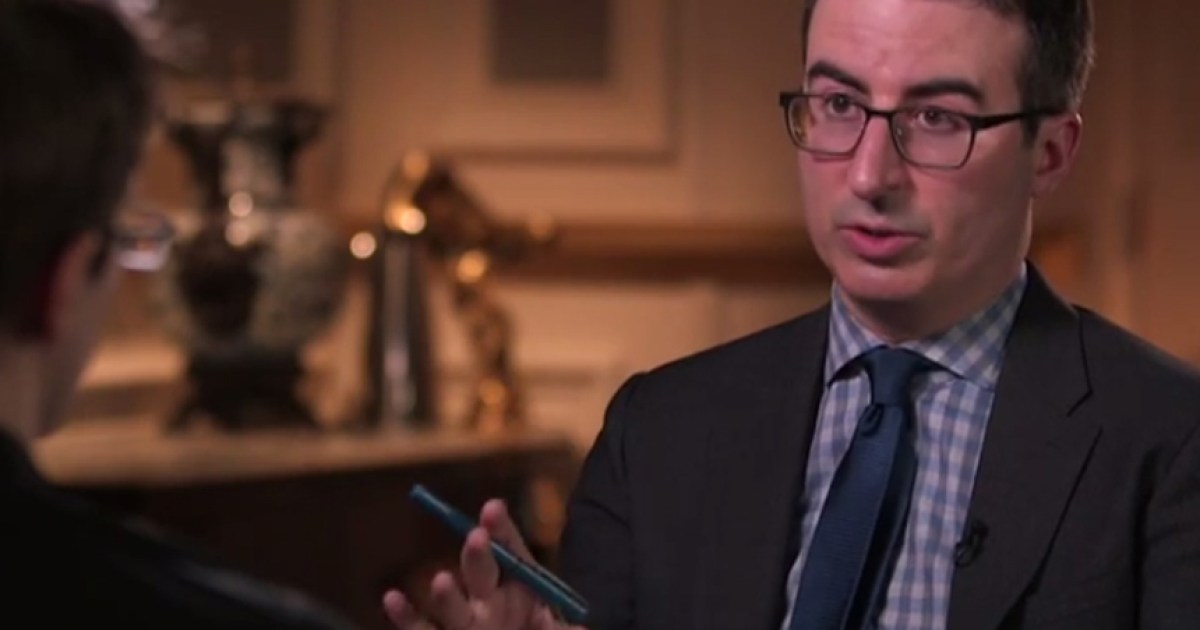 John Oliver cracks Edward Snowden I The New Daily