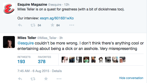 Miles Teller angry over 'wrong' magazine profile | The New Daily