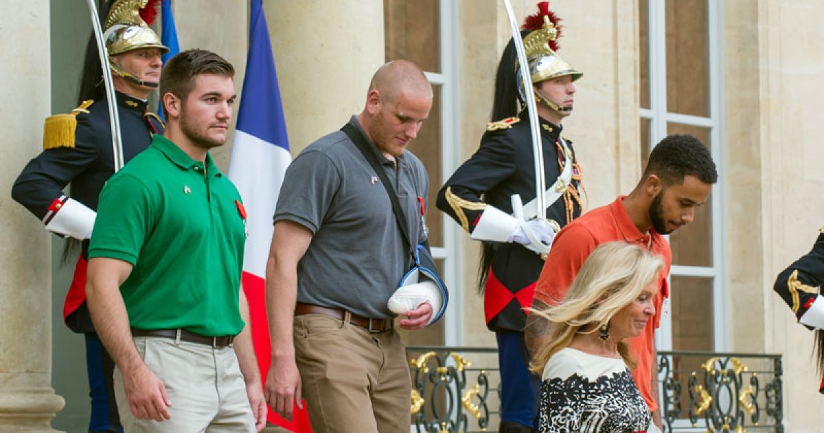 France bestows top honour for train heroes | The New Daily