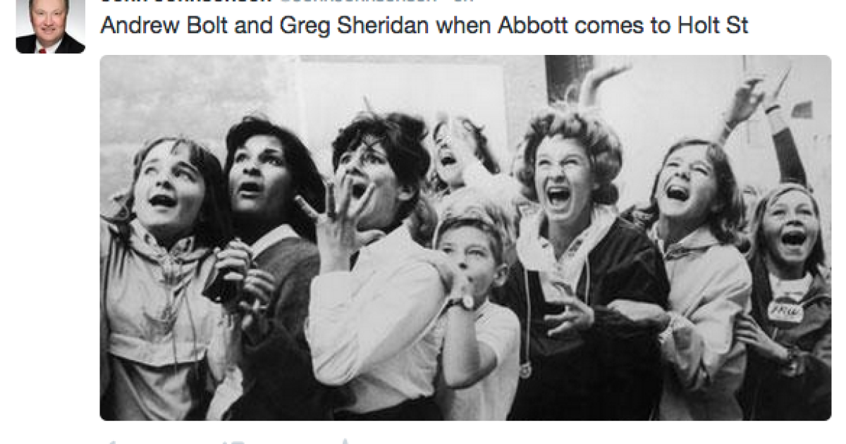 Andrew Bolt's love letter to Abbott draws scorn | The New Daily