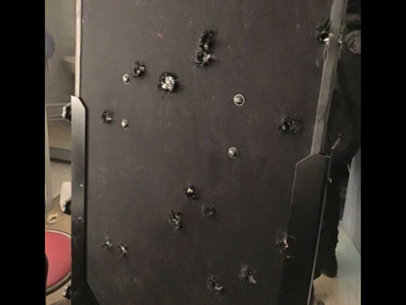 Battered SWAT team shield 'used' at Bataclan | The New Daily