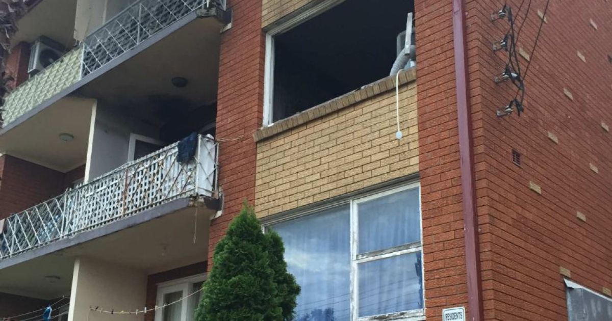 Baby and toddler flung out of burning building | The New Daily