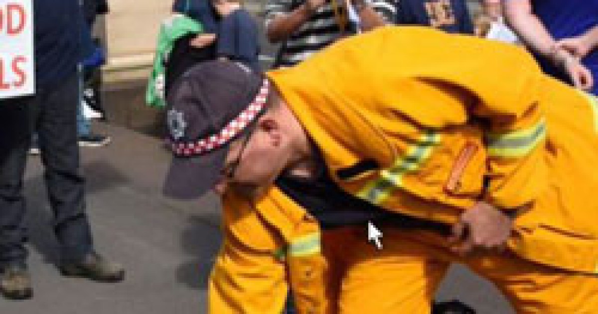 Firefighters protest changes | The New Daily