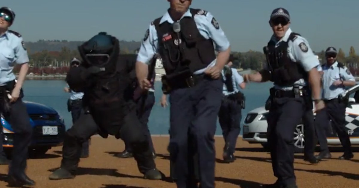 ACT Police do the 'Running Man Challenge' | The New Daily