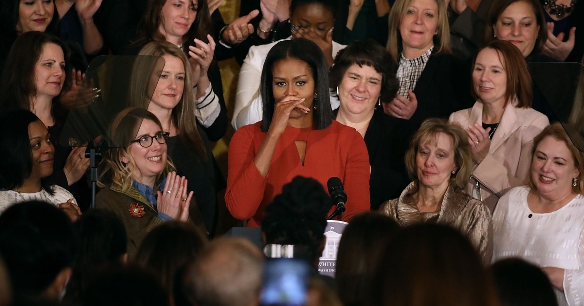 From Tears To Celebration Michelle Obamas Last Days In The White
