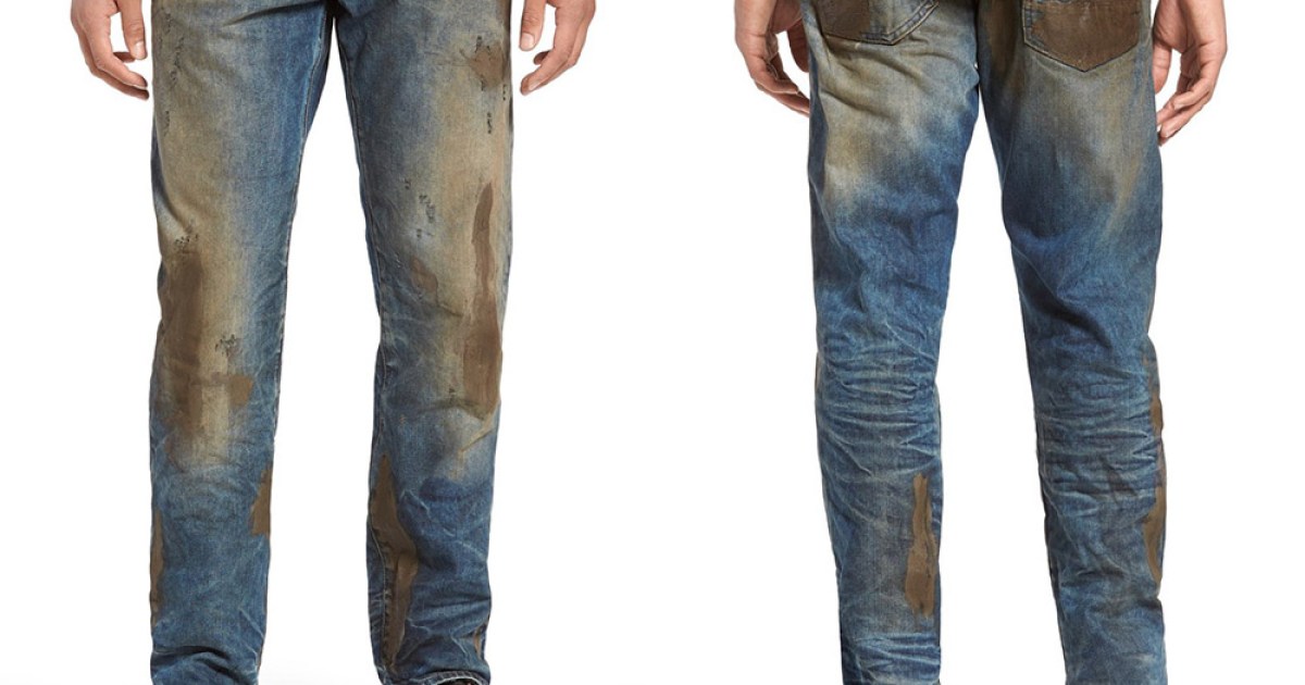 Dirty jeans for $595. It's official – fashion's gone mad