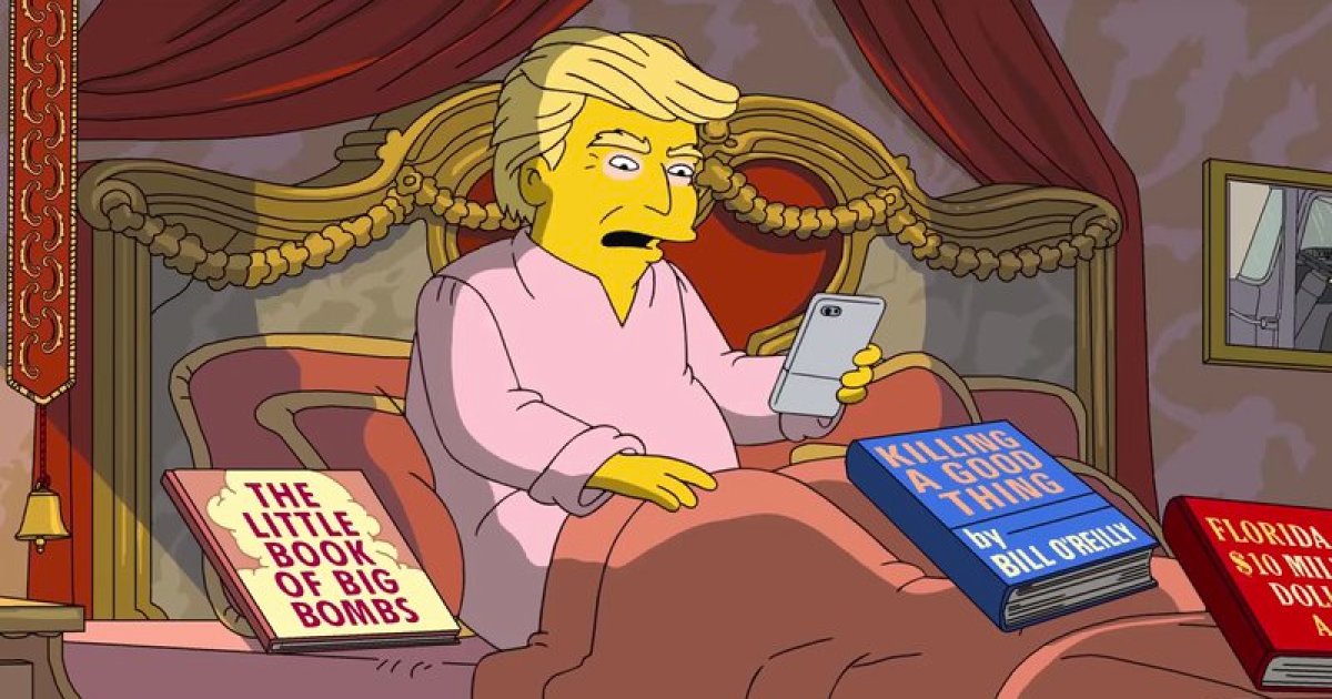 The Simpsons take on Donald Trump's first days in office