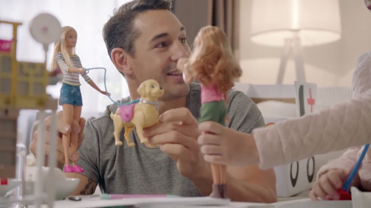 NRL legend Billy Slater teaches dad's to play with Barbies