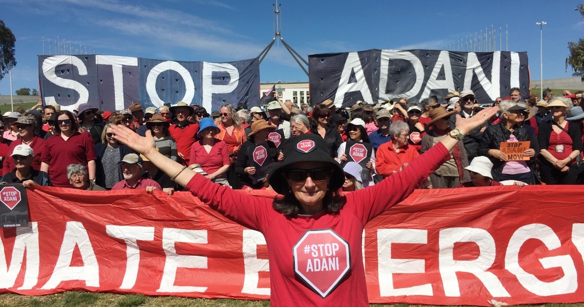 Thousands protest across the country against Adani coal mine