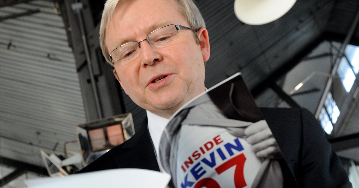 Kevin Rudd hated his iconic Kevin07 slogan