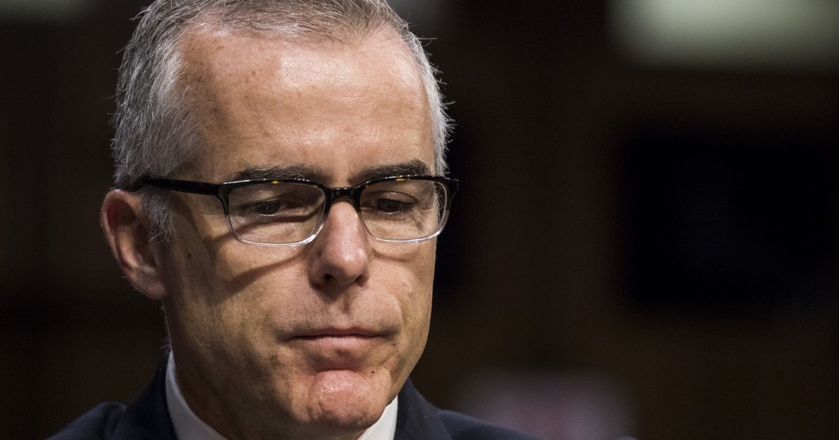 Former FBI deputy Andrew McCabe referred for criminal prosecution