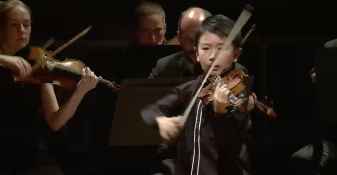 Violin prodigy becomes youngest winner of prestigious competition