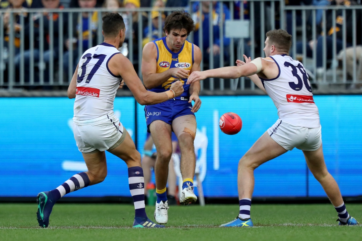 Apologetic Eagle Andrew Gaff in strife for punch
