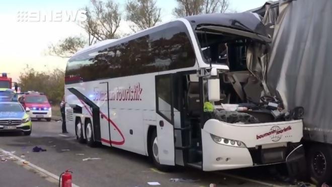 Australians among 30 passengers injured in German bus crash
