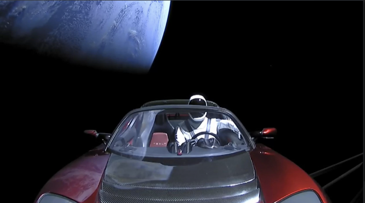 Elon Musk's Tesla-driving Starman just rocketed past mars