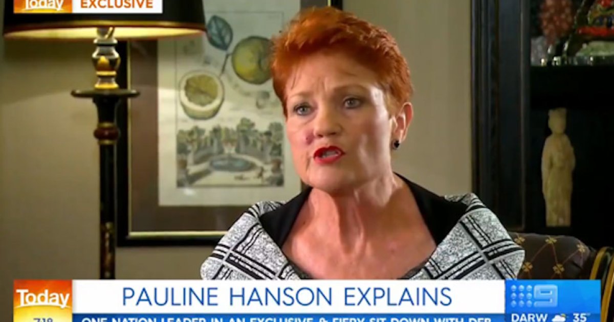 Pauline Hanson tells Today show Port Arthur comments aren't her fault
