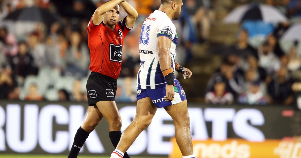 Let's hear a big cheer for this season's NRL referees. And yes, I'm not ...