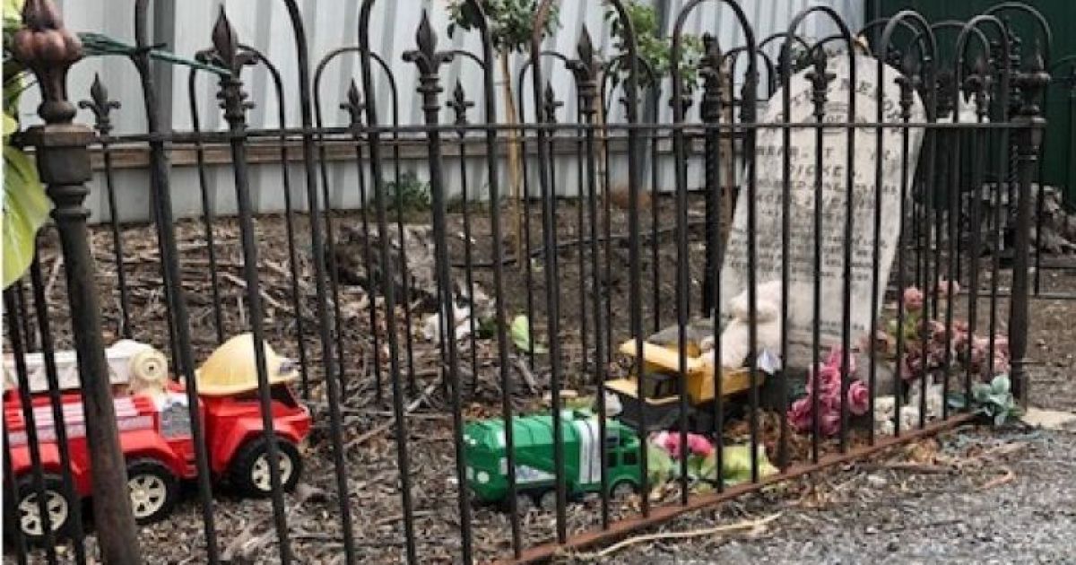 Toys appear on toddler's grave 134 years after he died, no one knows why