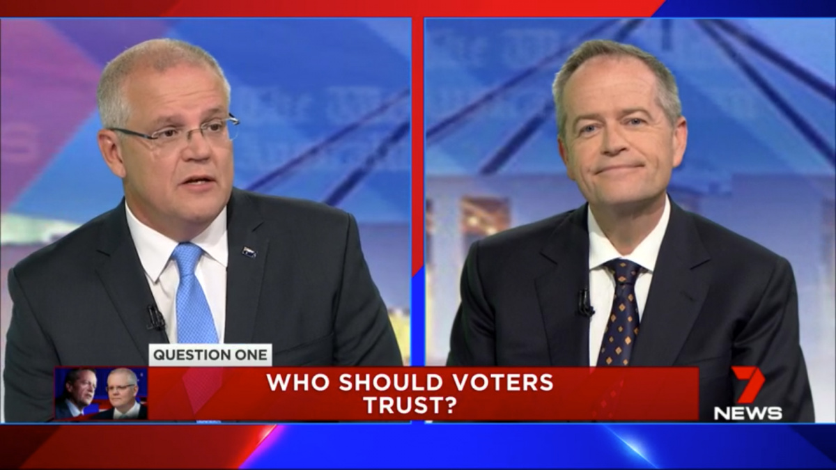 Federal election 2019: Leaders face off in first debate