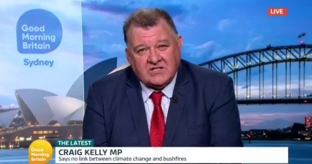 Craig Kelly hits out at 'ignorant weather girl' after train wreck interview