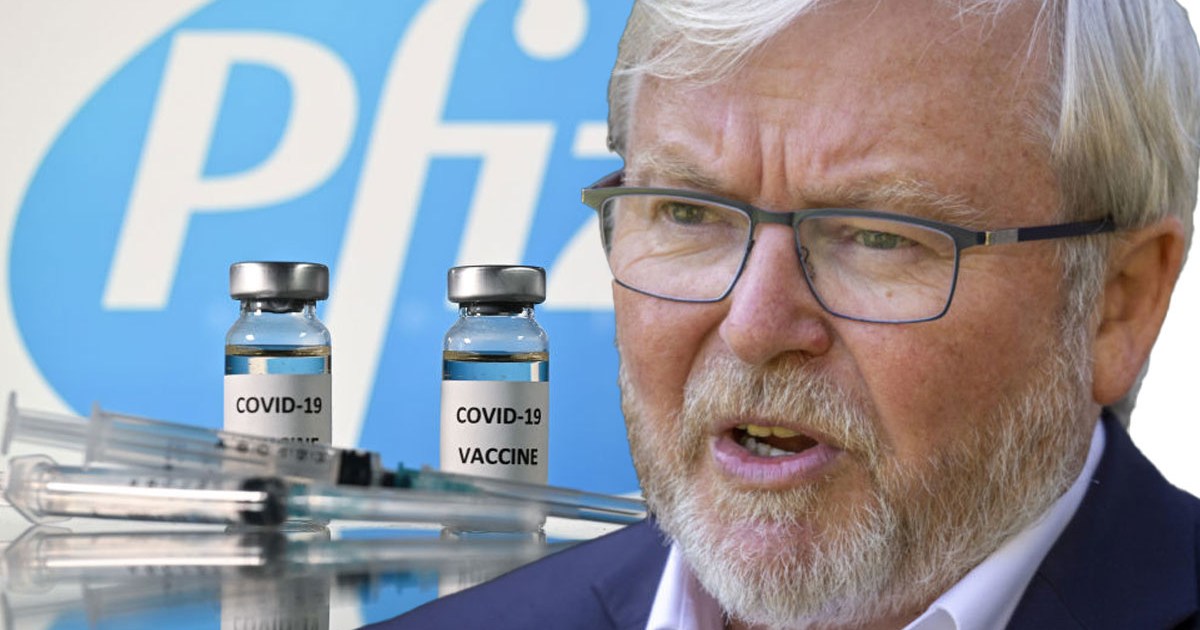'Inaccurate': Pfizer, Hunt shoot down Kevin Rudd vaccine claims