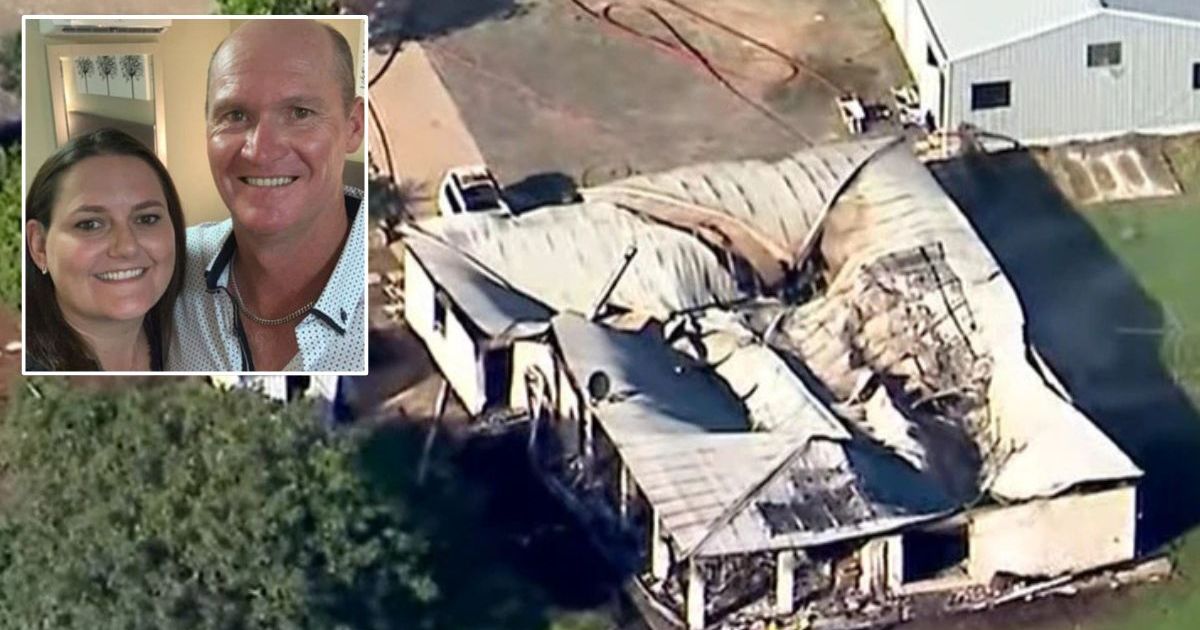Husband charged after horror discovery in ashes of house fire