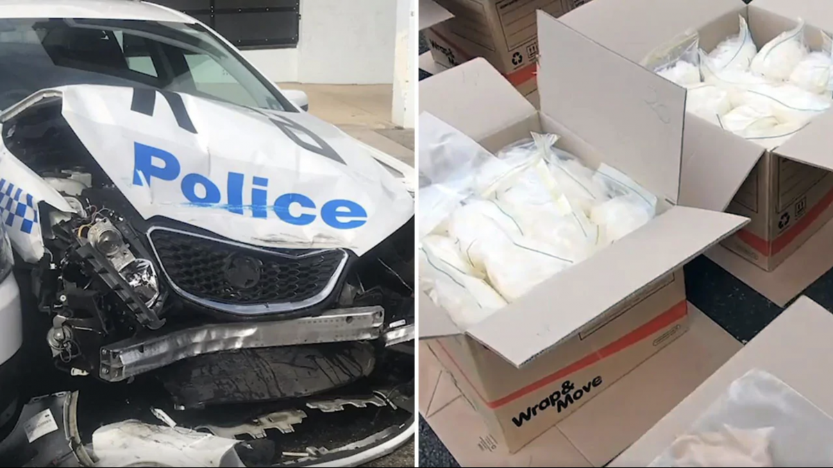 Van with more than $200m worth of ice crashes into police car | The New ...