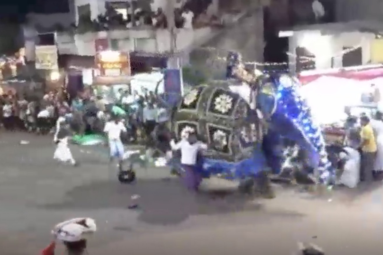 Runaway elephant injures 18 at Sri Lanka pageant