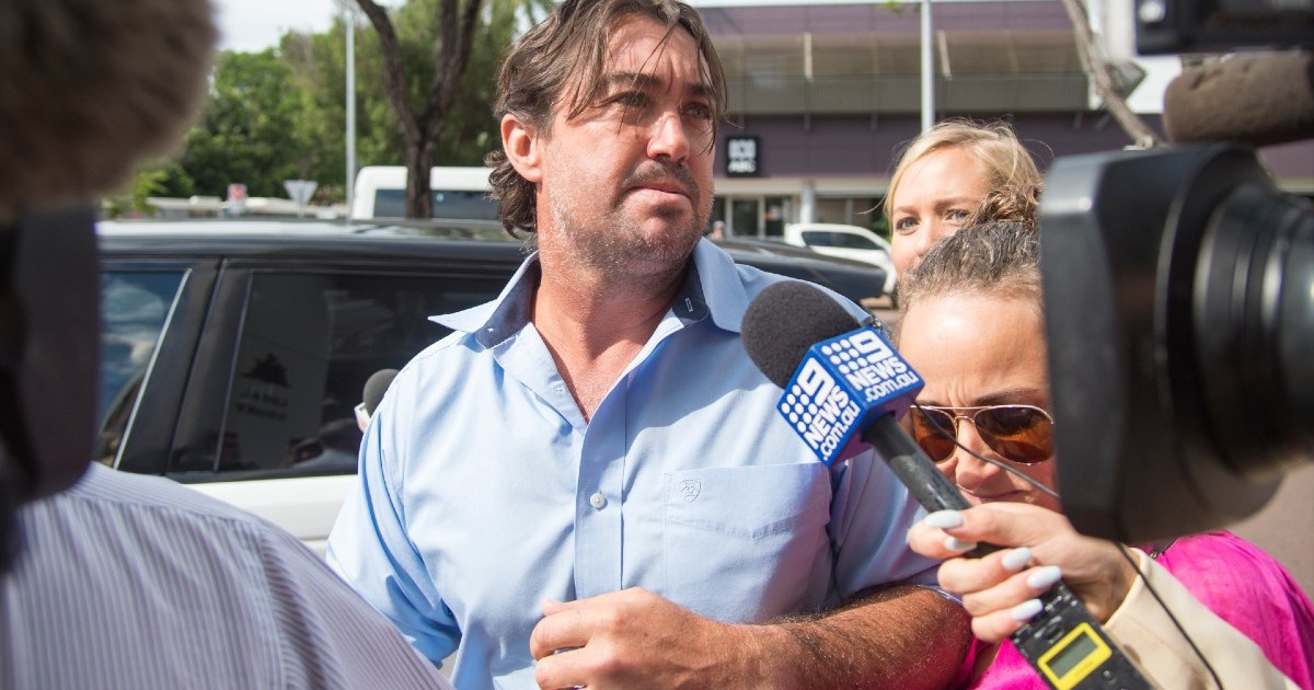 Reality TV star Matt Wright waits as jury deliberates