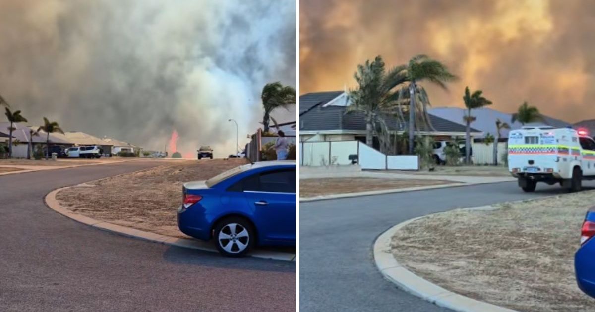 Residents urged to flee out-of-control bushfire as arson suspected