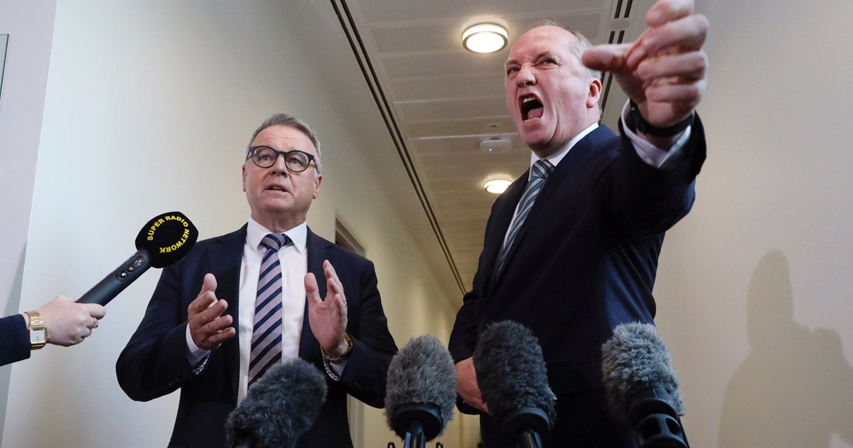 'Neanderthal': Joyce, Fitzgibbon in unedifying clash for the cameras