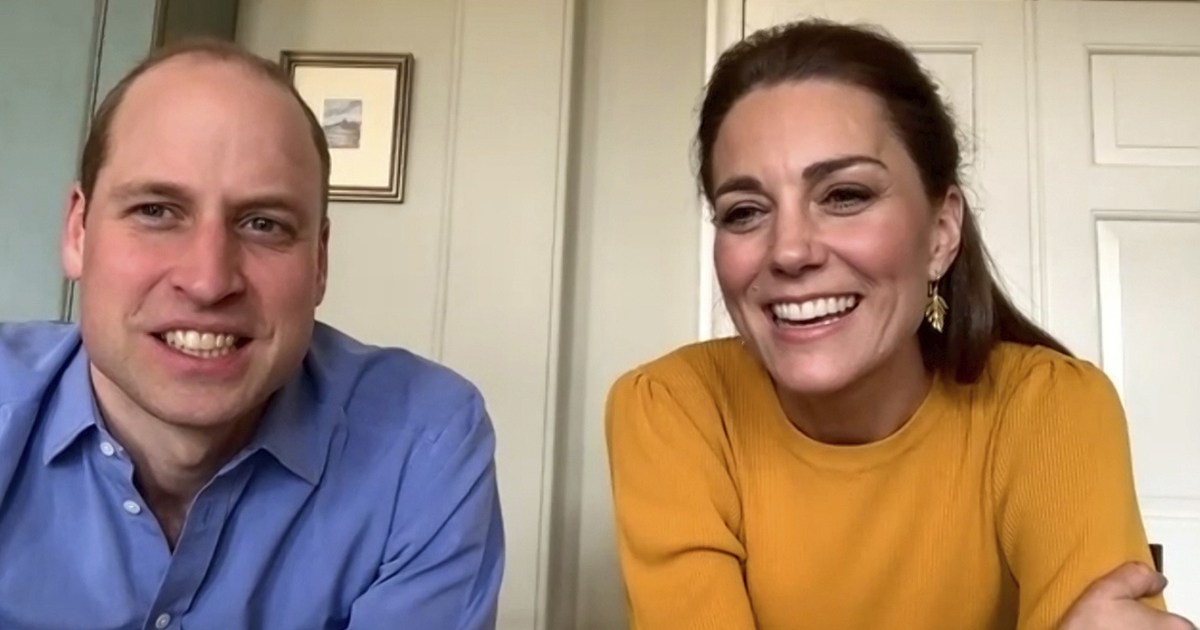 William and Kate wow on virtual visit to British school