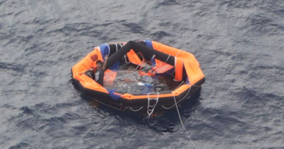 Third shipwreck survivor found alive, clinging to life raft near Japan