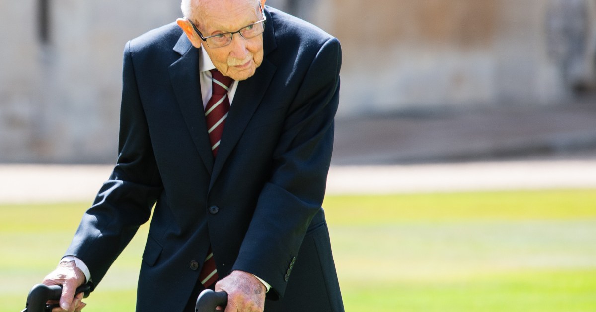 Captain Tom Moore, 100, in hospital with coronavirus