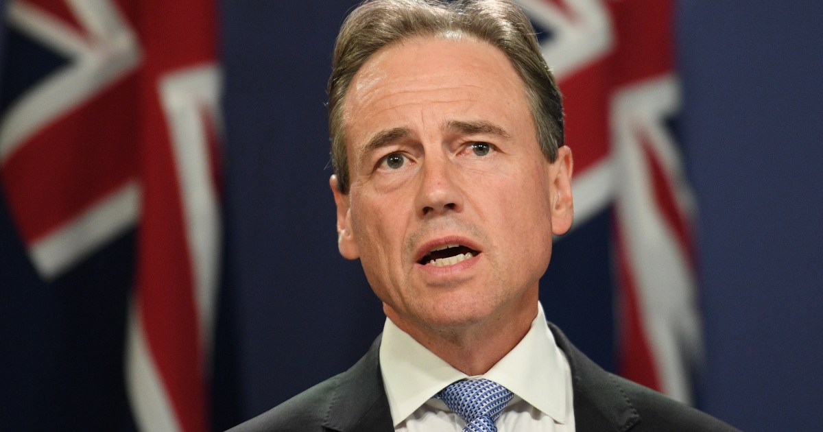 Health Minister Greg Hunt taken to hospital for suspected infection