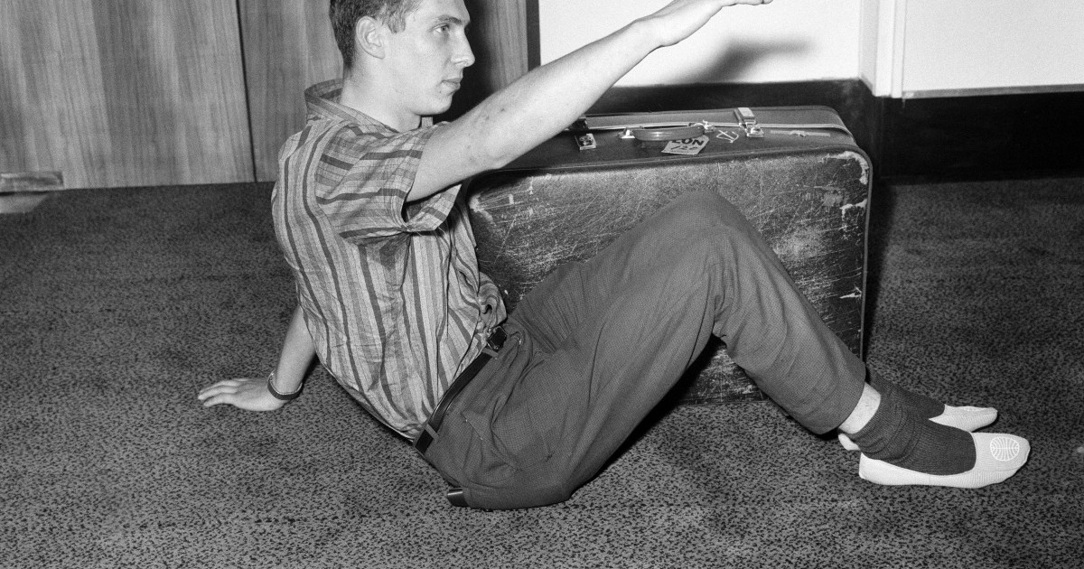 Crate escape: Brian Robson tried to post himself from Australian to London