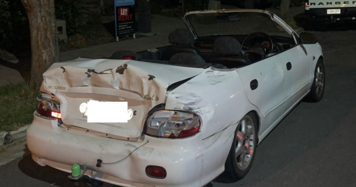 SA Police arrest heedless driver in topless car