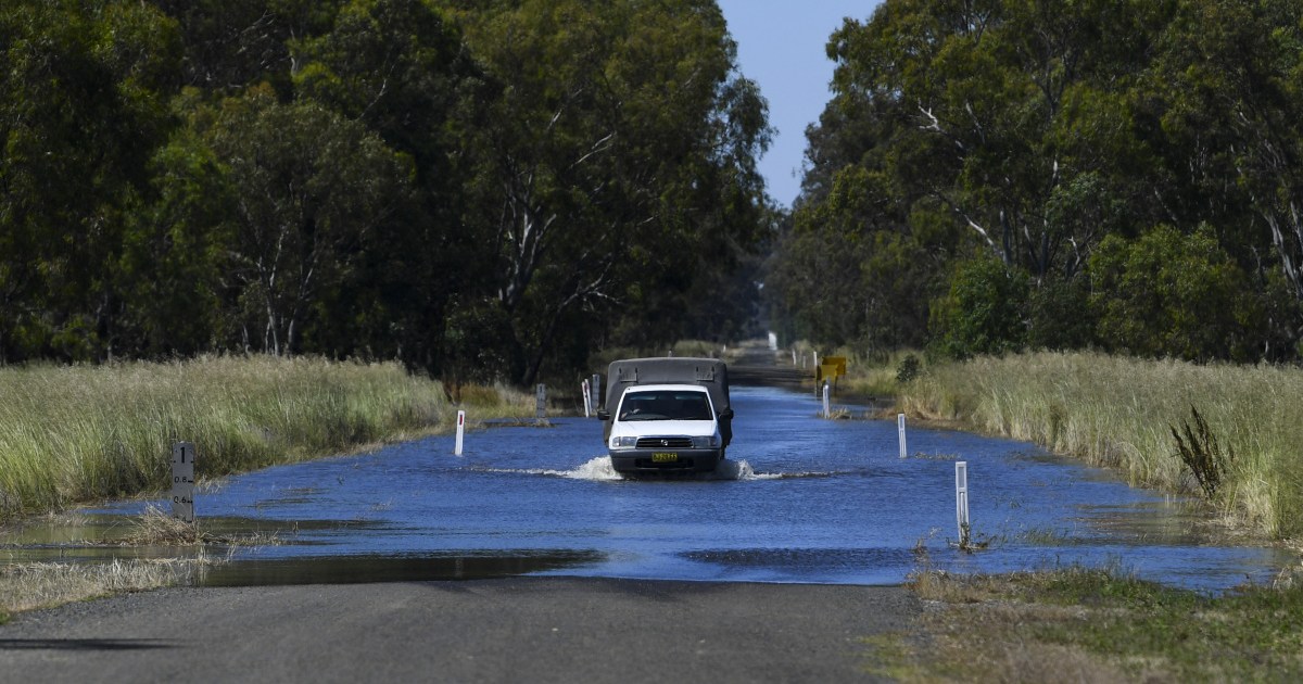 Massive rain band brings flood danger to four states