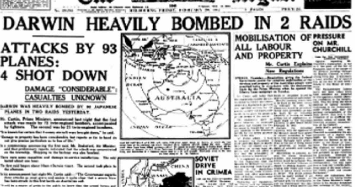 Darwin recalls the dark day Japan’s bombers unleashed hell