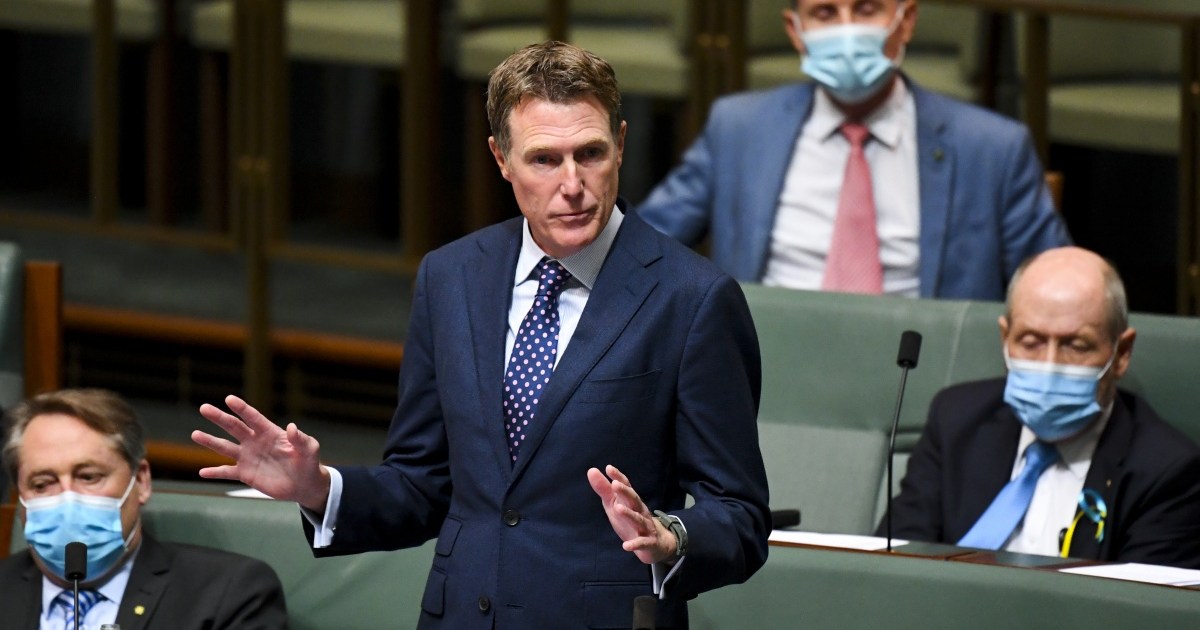 Former attorney-general Christian Porter farewells politics