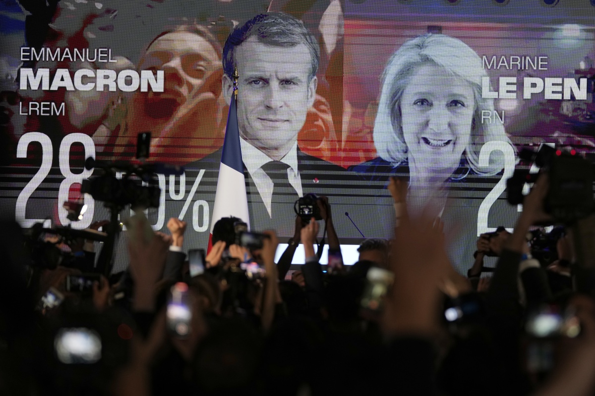 Leading candidates emerge from first round of French presidential election