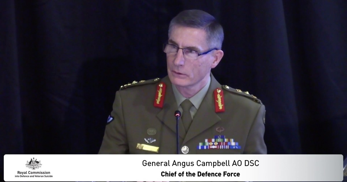 Defence force chief says more needed to combat suicide
