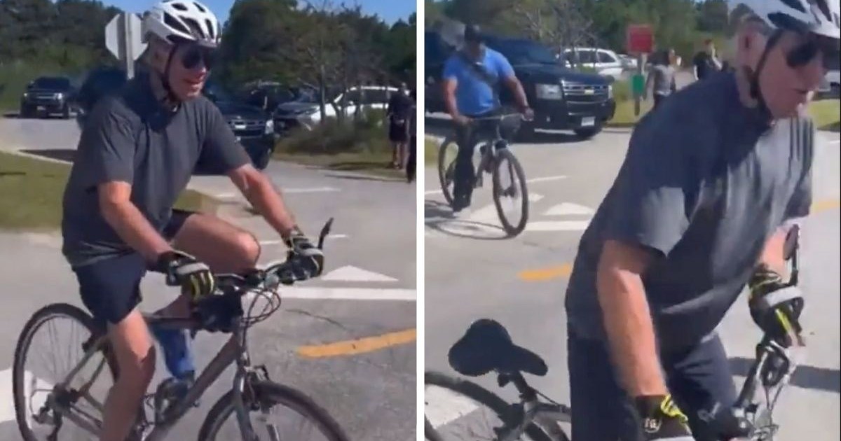 US President Joe Biden takes dramatic tumble in bike ride incident