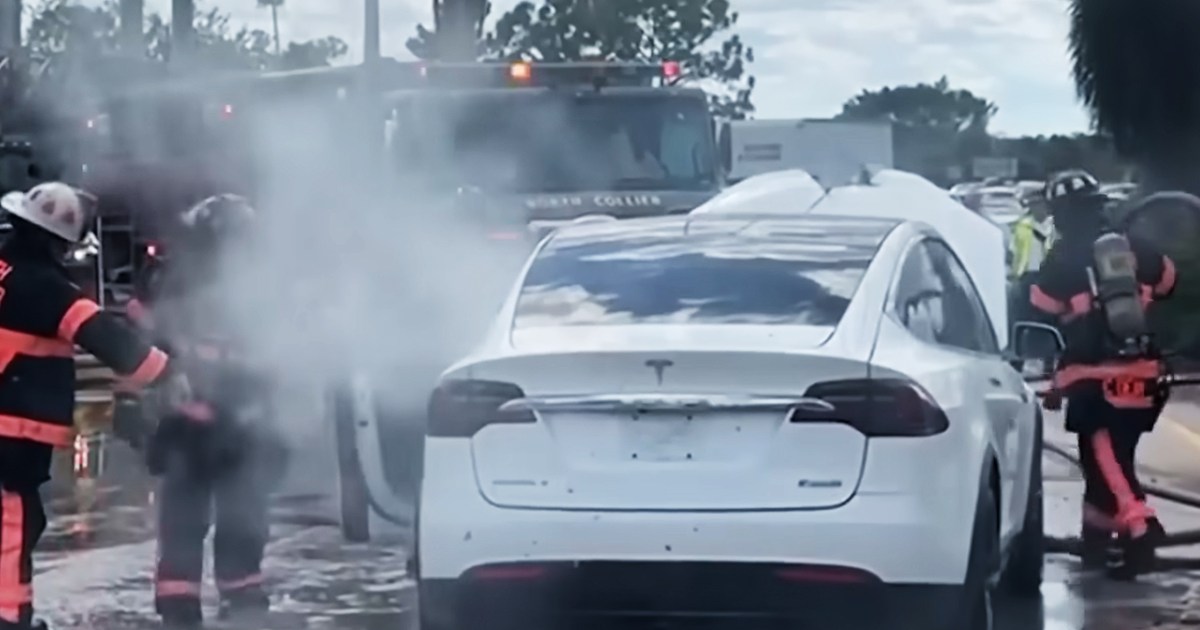 Tesla EVs exploding in Hurricane Ian's wake