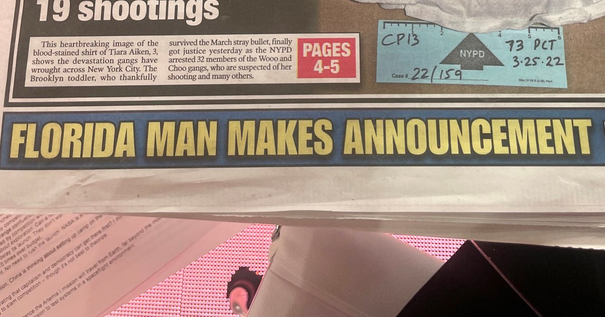 'Florida man makes announcement': NY Post trolls Trump