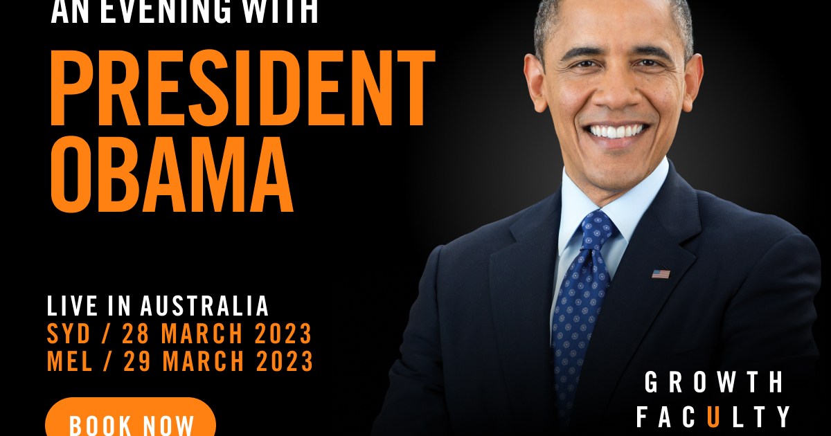Growth Faculty presents ‘An Evening with Barack Obama’