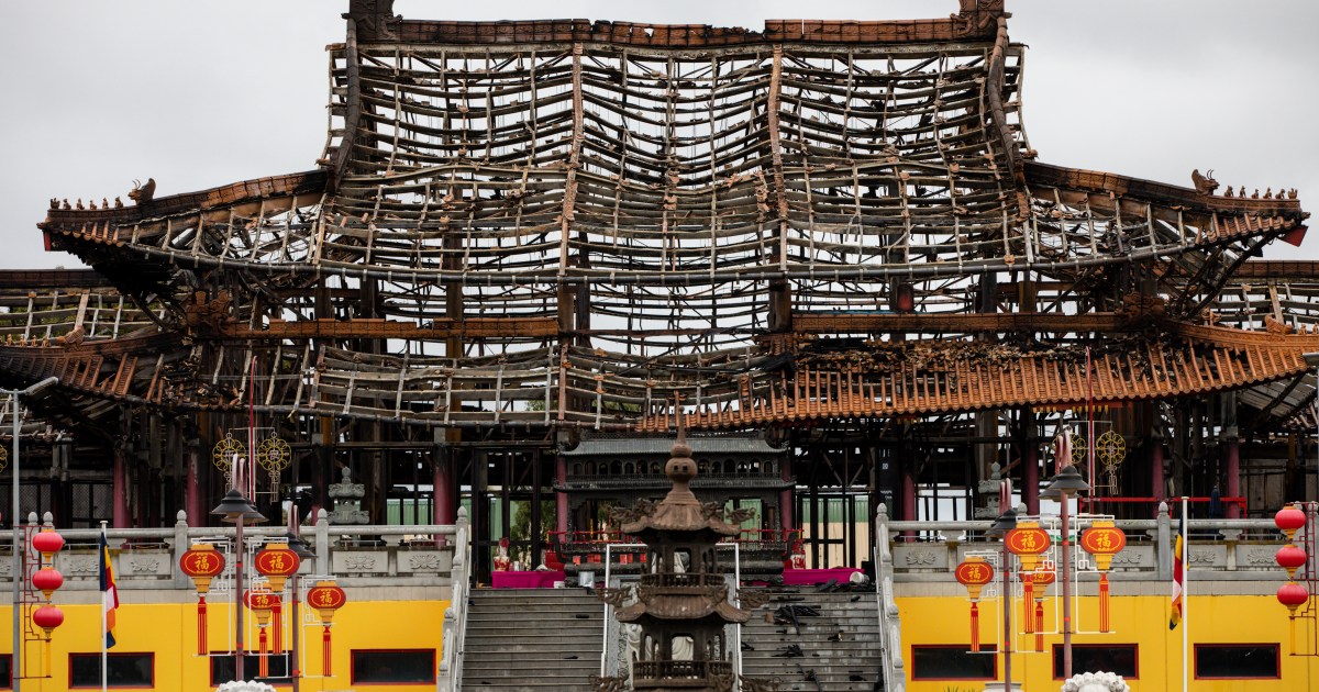 Fire damages Buddhist temple in Melbourne