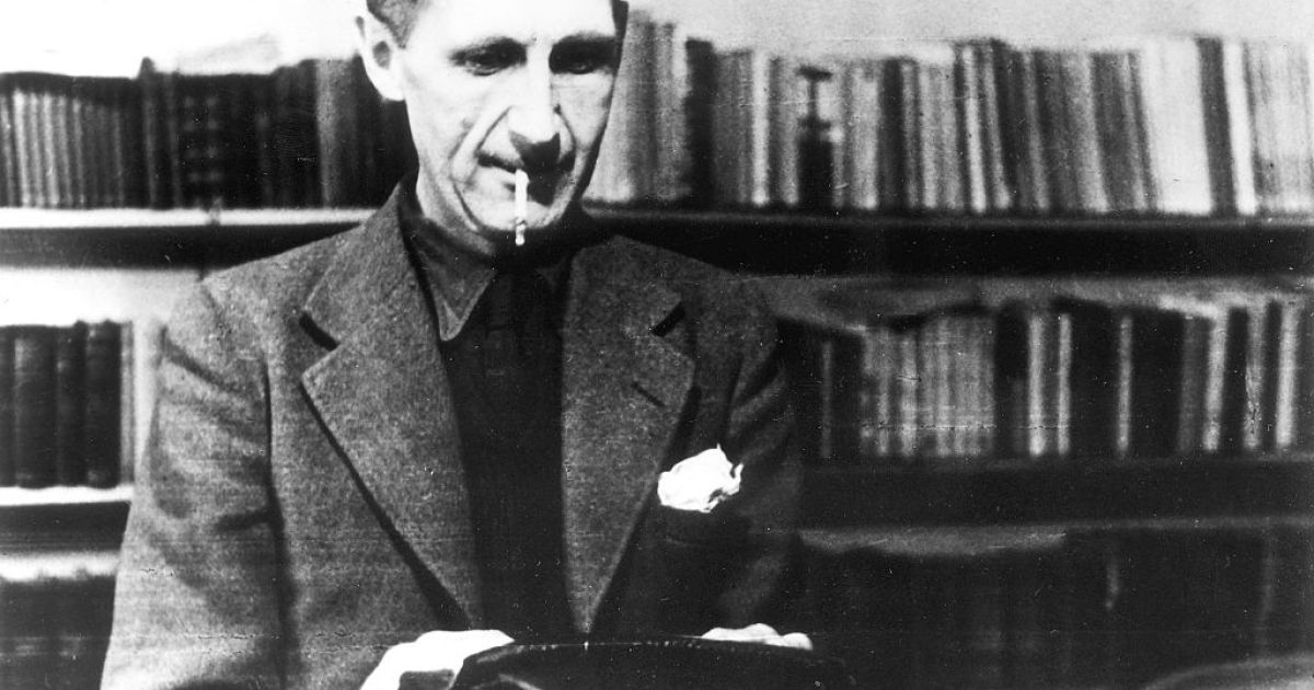 Down the memory hole you go, George Orwell