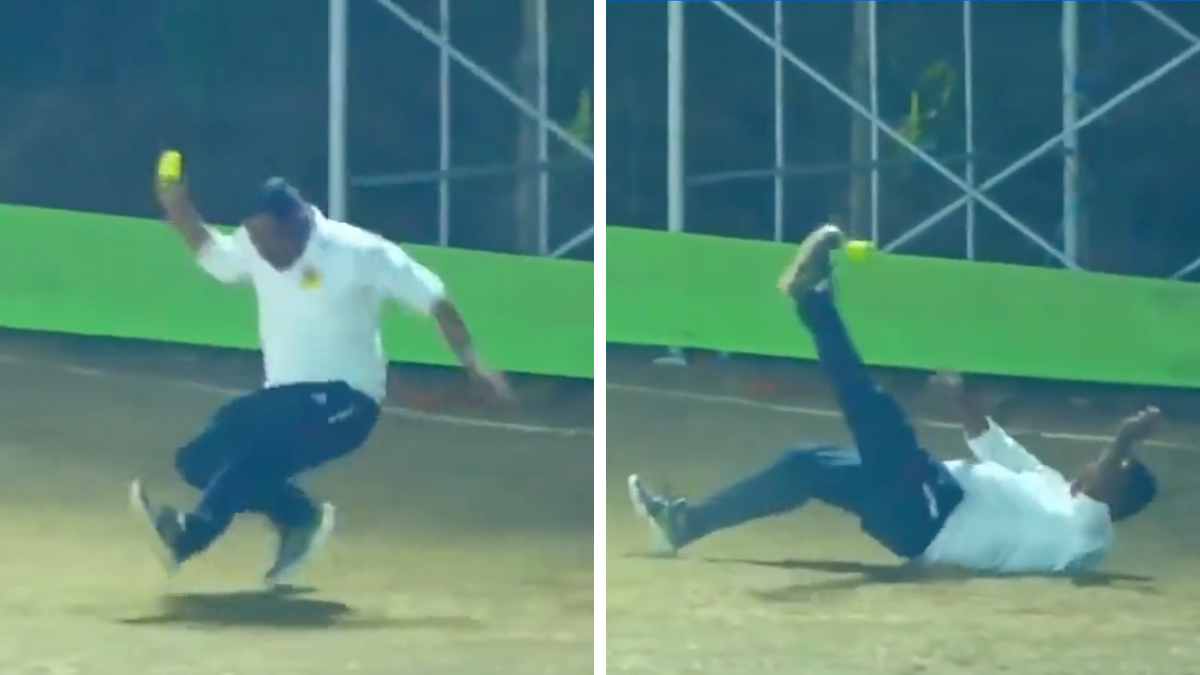 Top videos: Cricket fielding fail leaves the internet in stitches