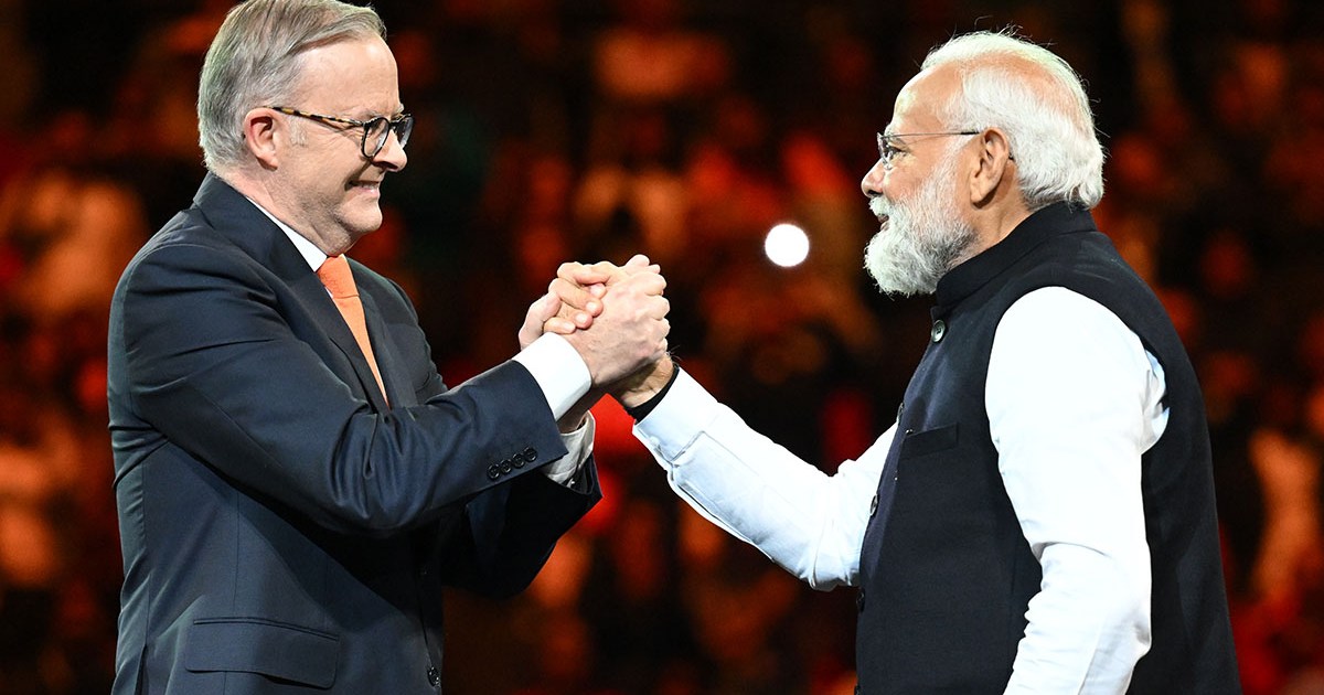 Indian PM Narendra Modi gets rockstar welcome in Sydney